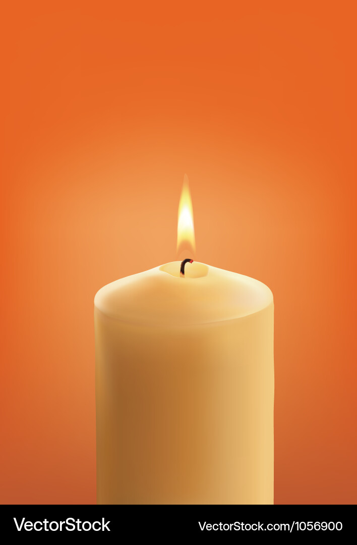 Candle Royalty Free Vector Image - VectorStock