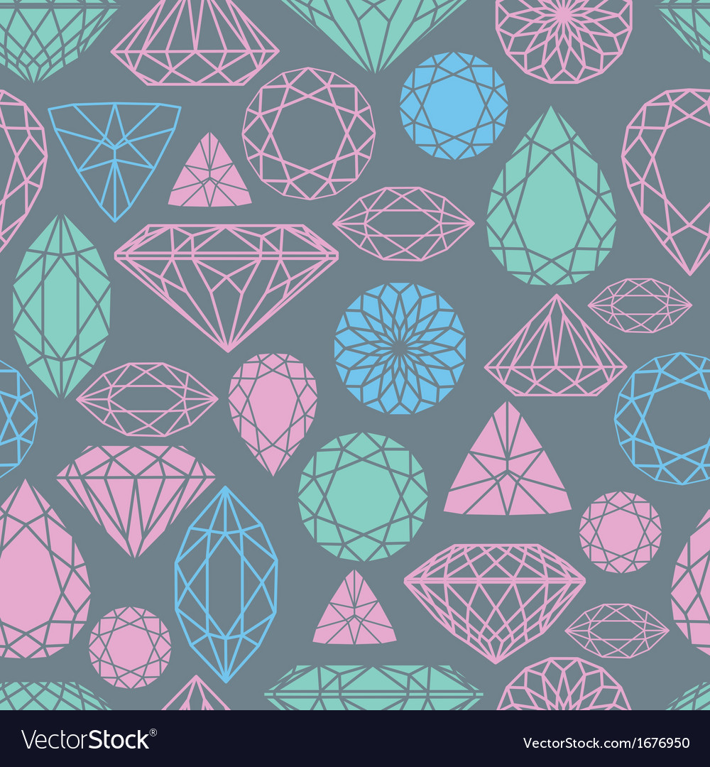 Seamless diamond pattern Royalty Free Vector Image