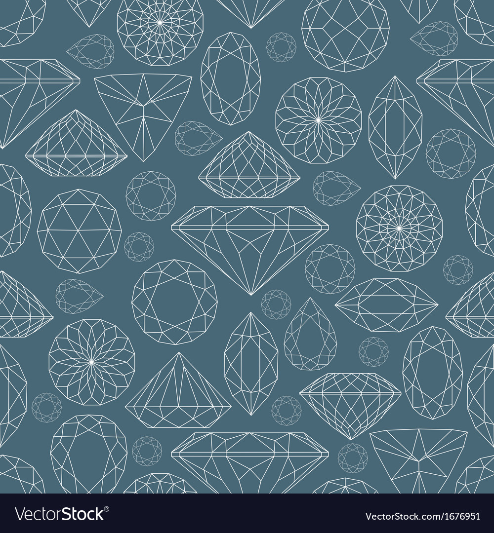 Seamless diamond pattern 2 Royalty Free Vector Image