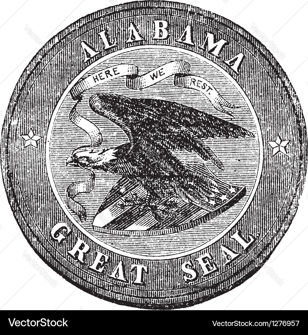 Alabama State Seal Royalty Free Vector Image - VectorStock