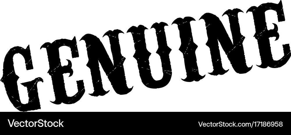 Genuine rubber stamp Royalty Free Vector Image