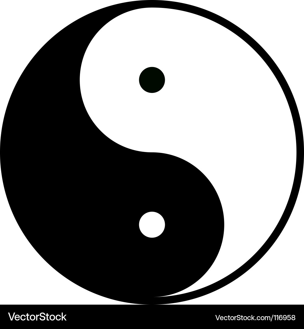 Yin Yang symbol Royalty Free Vector Image - VectorStock