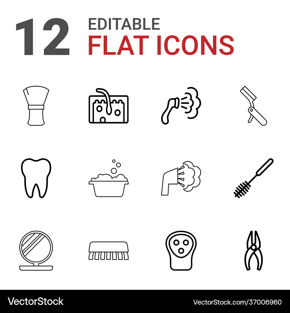 12 hygiene icons Royalty Free Vector Image - VectorStock