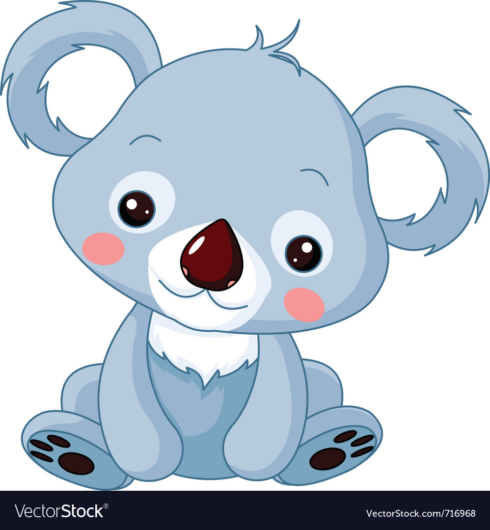 Cartoon koala bear Royalty Free Vector Image - VectorStock