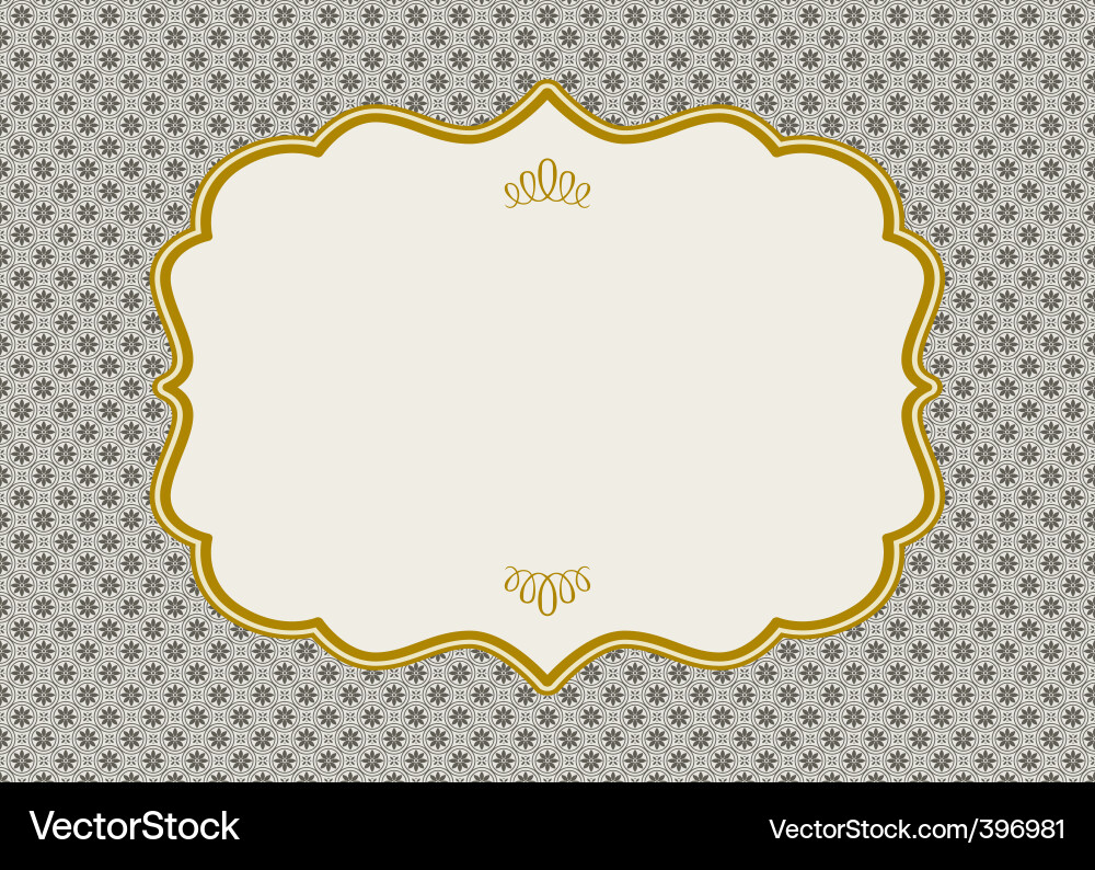 Elegant frame Royalty Free Vector Image - VectorStock