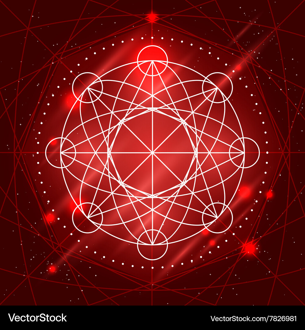 Magic geometry sign Royalty Free Vector Image - VectorStock