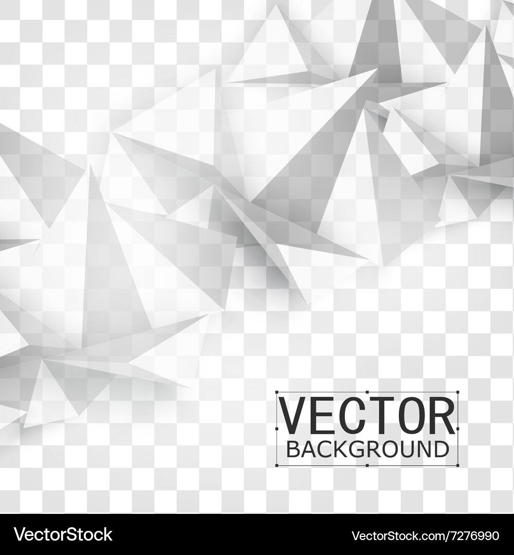 Abstract geometric shape from gray Royalty Free Vector Image