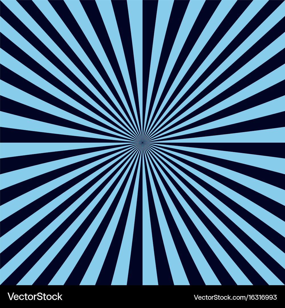 Abstract ray burst background from radial stripes Vector Image