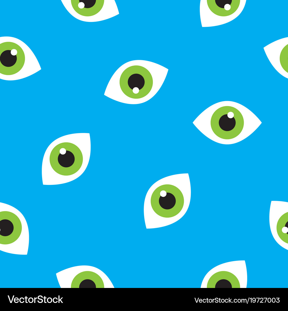 Seamless pattern with eyes Royalty Free Vector Image