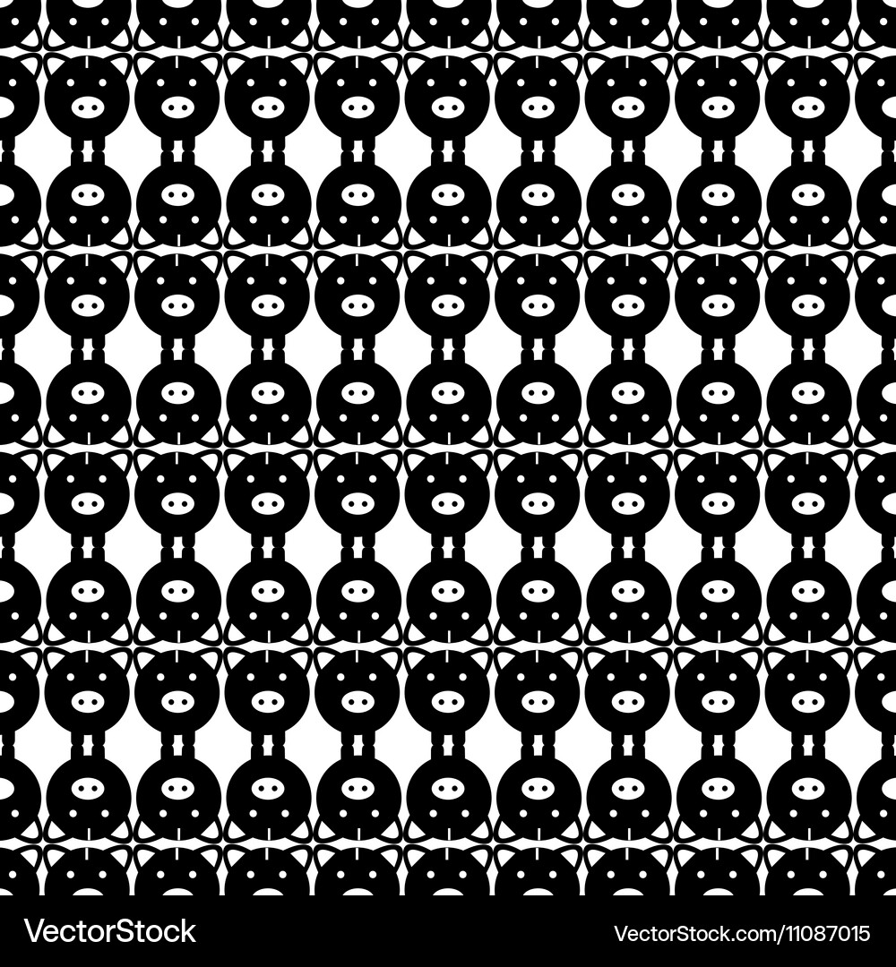Piggy bank seamless pattern abstract background Vector Image