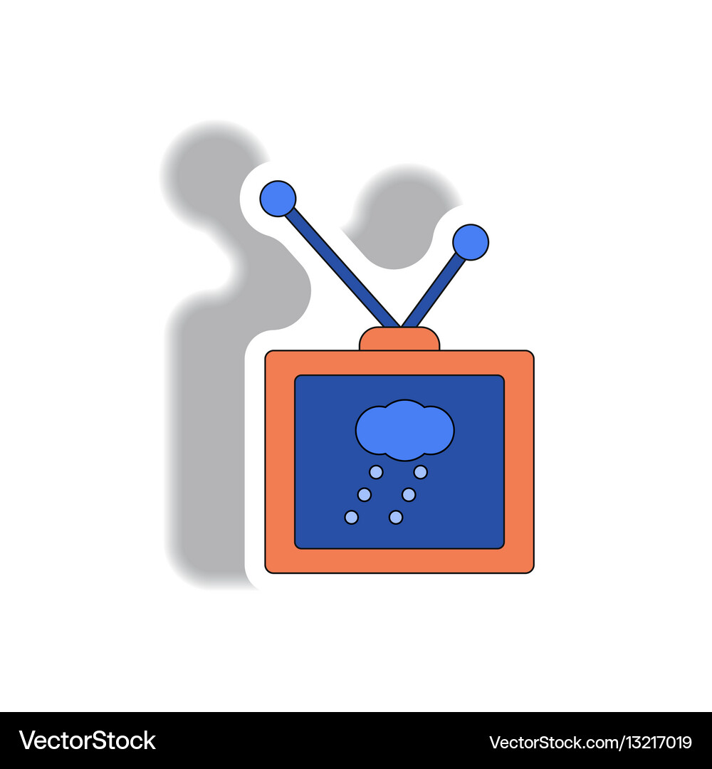tv news weather reporter meteorology icon - Stock Image - Everypixel