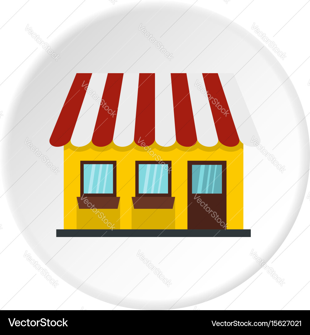 Shop icon circle Royalty Free Vector Image - VectorStock