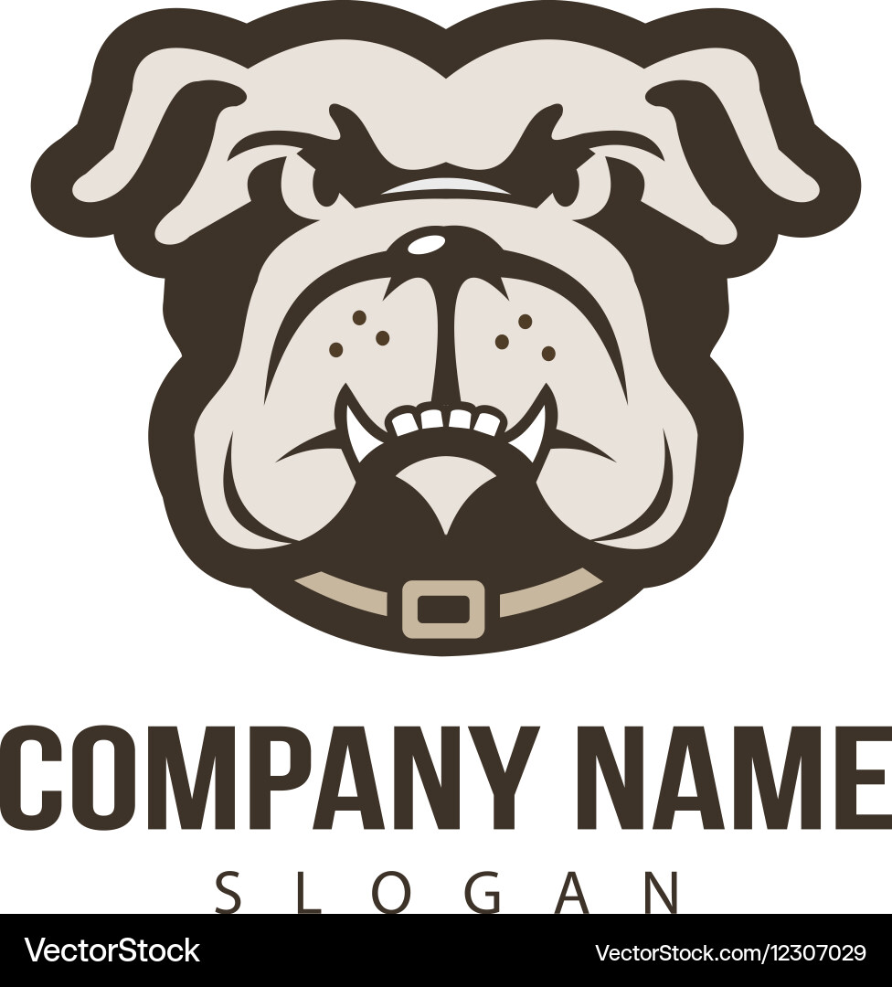 Bulldog design Royalty Free Vector Image - VectorStock