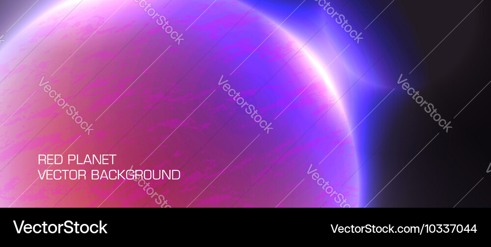 Red planet Royalty Free Vector Image - VectorStock