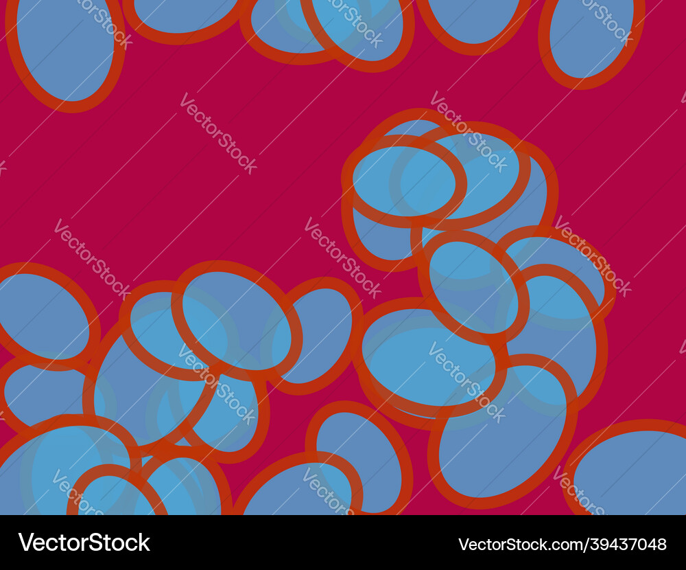Random circles ovals ellipses colorful multicolor Vector Image