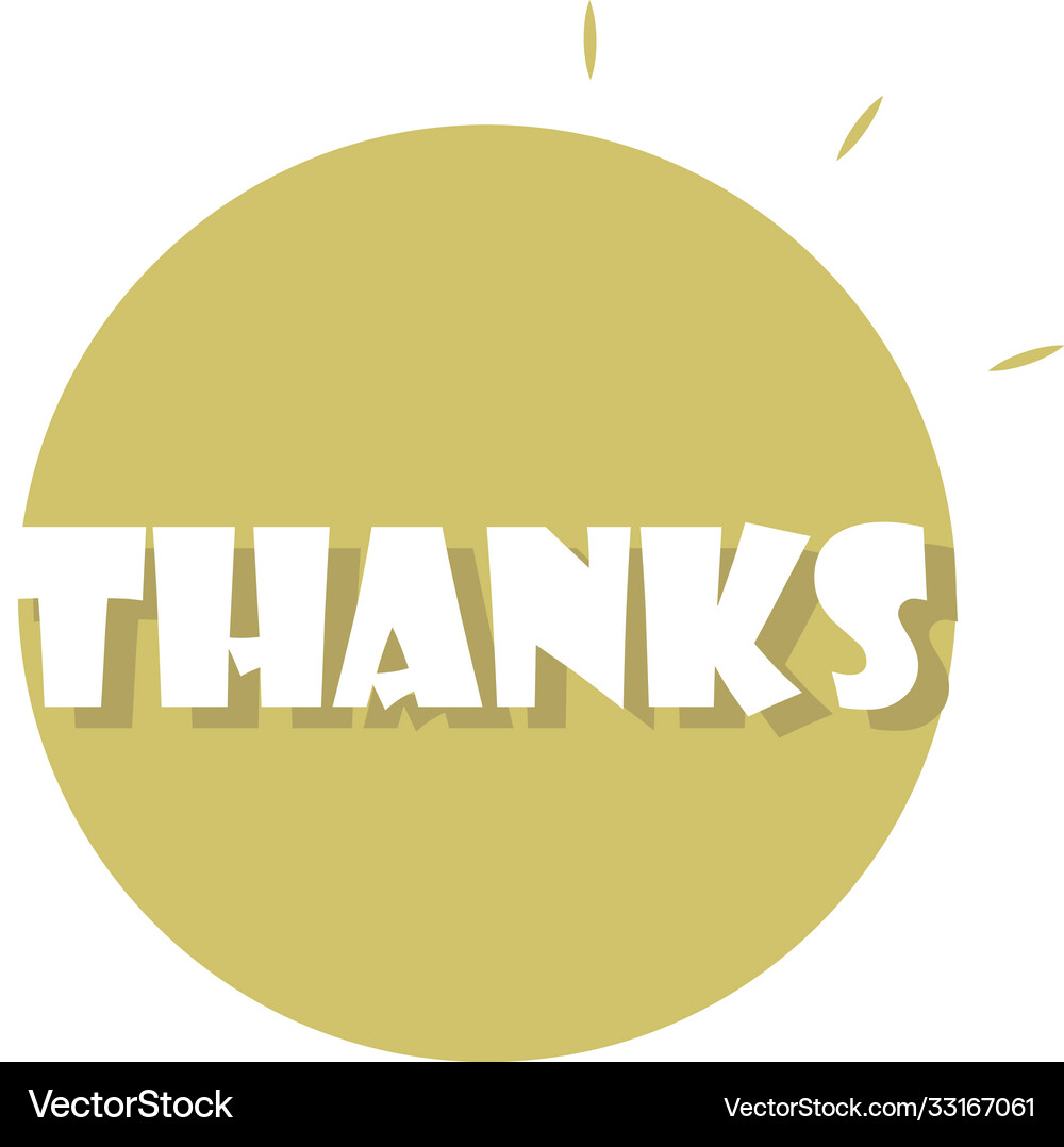 Slang bubbles thanks phrase over white background Vector Image