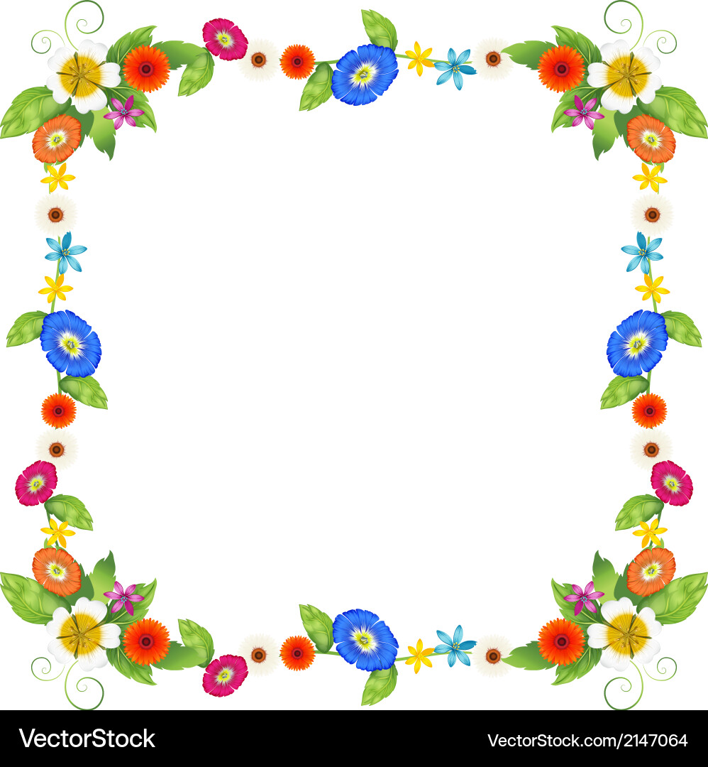 A colourful border design Vector Image by blueringmedia - Image ...