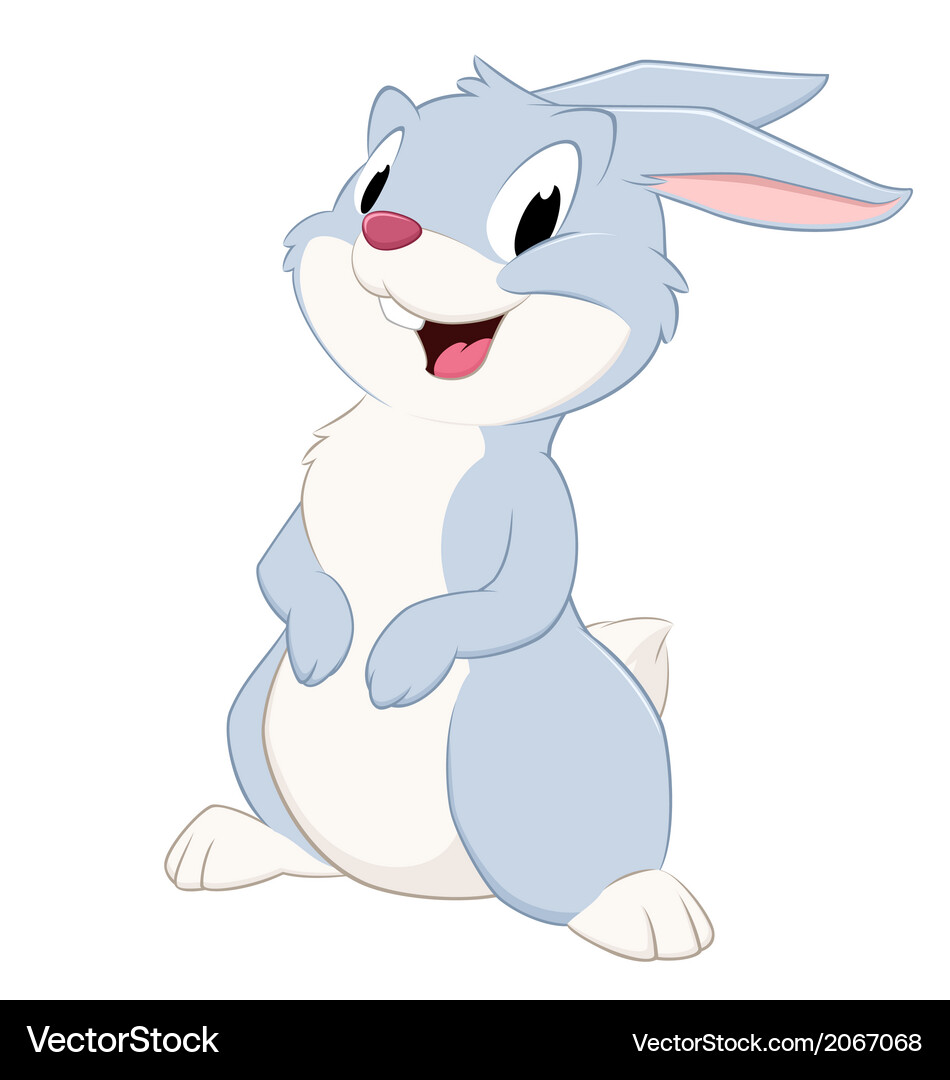 Cartoon Rabbit Royalty Free Vector Image - VectorStock
