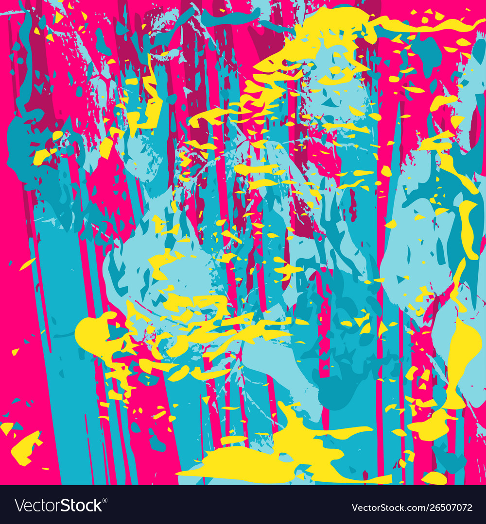 Colored abstract pattern graffiti Royalty Free Vector Image