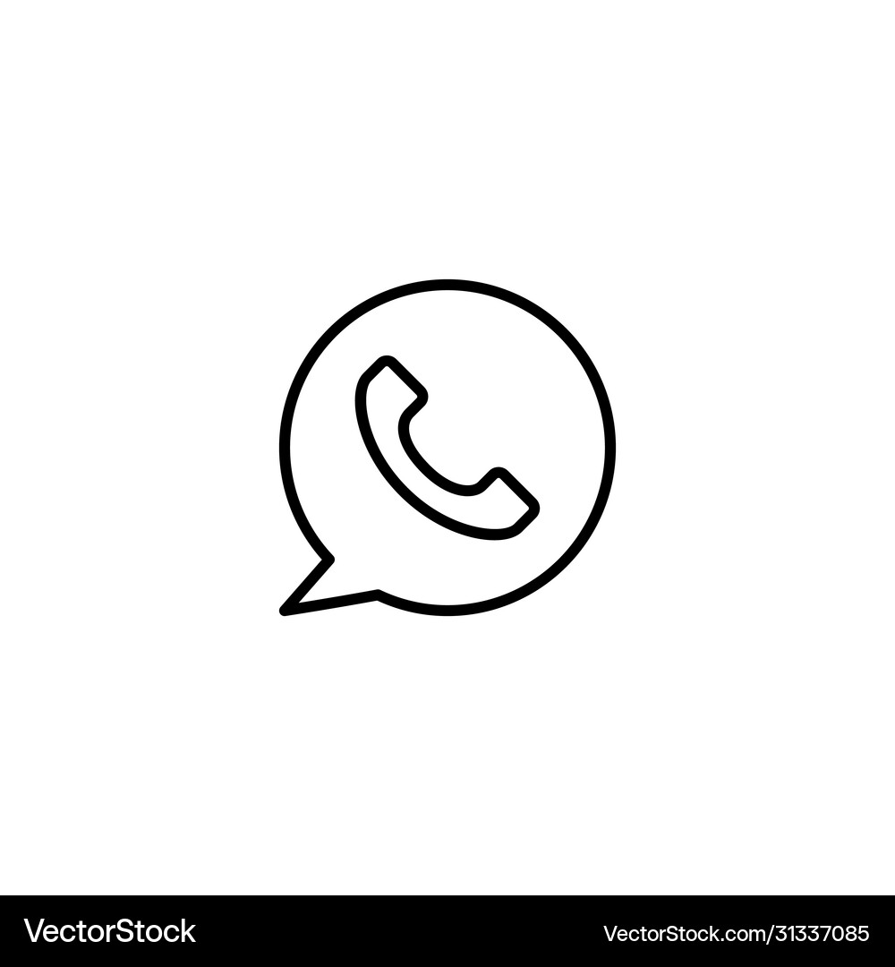 Call chat icon Royalty Free Vector Image - VectorStock