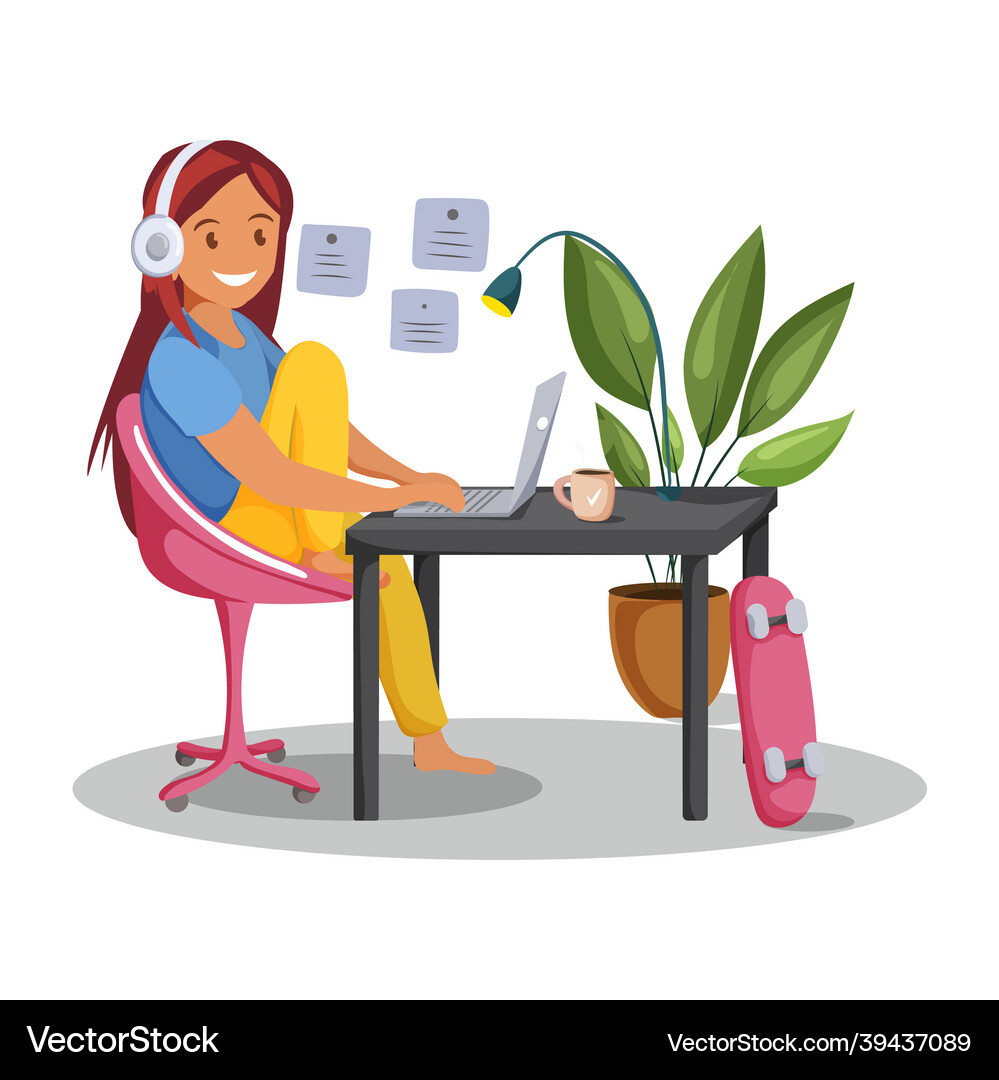 Online meeting via group call man talking Vector Image