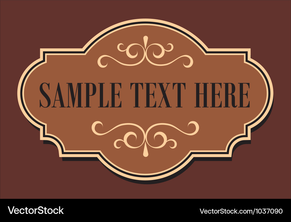 Vintage Sign Royalty Free Vector Image - VectorStock