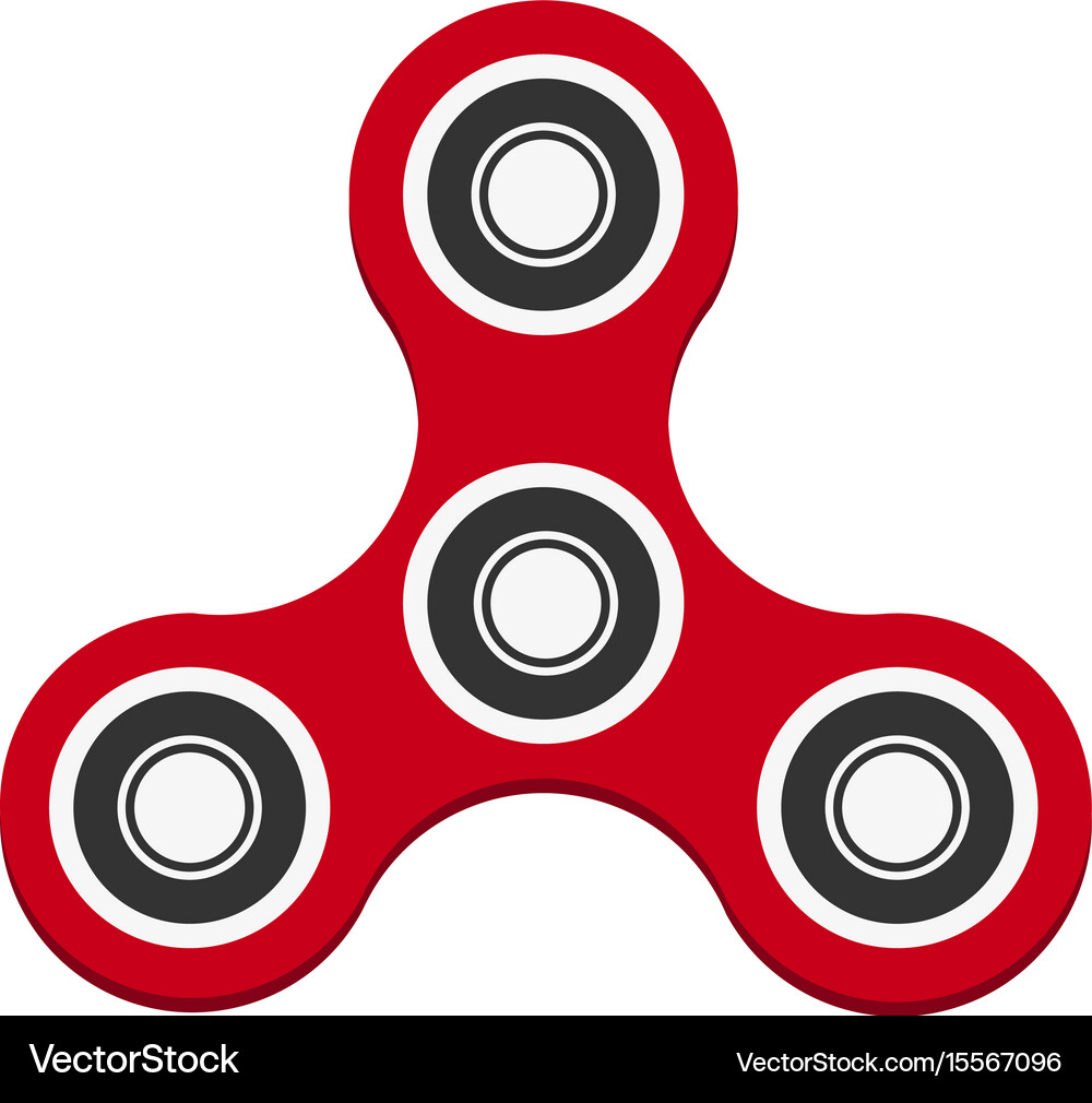 Hand spinner logo emblems and icon fidget Vector Image