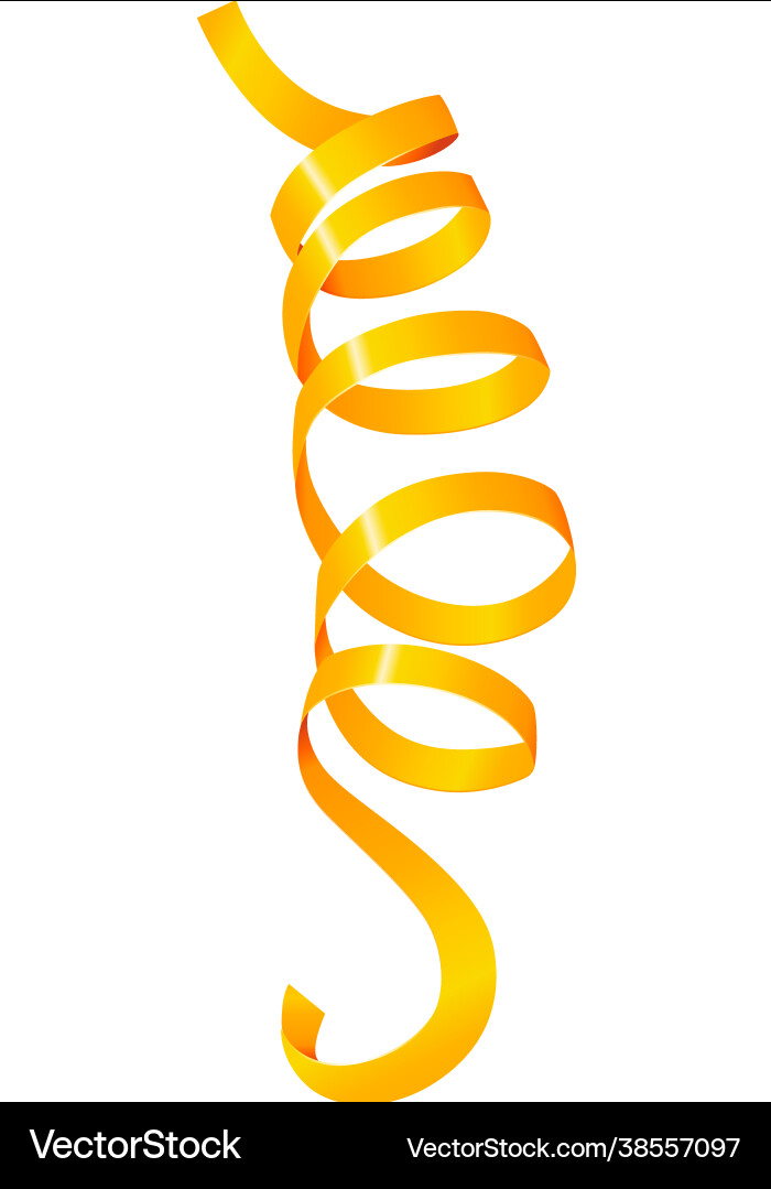 Realistic streamer Royalty Free Vector Image - VectorStock