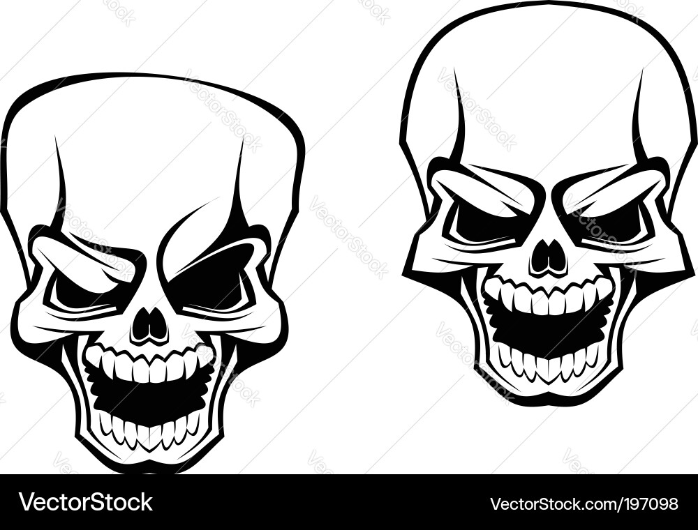 Danger skull Royalty Free Vector Image - VectorStock