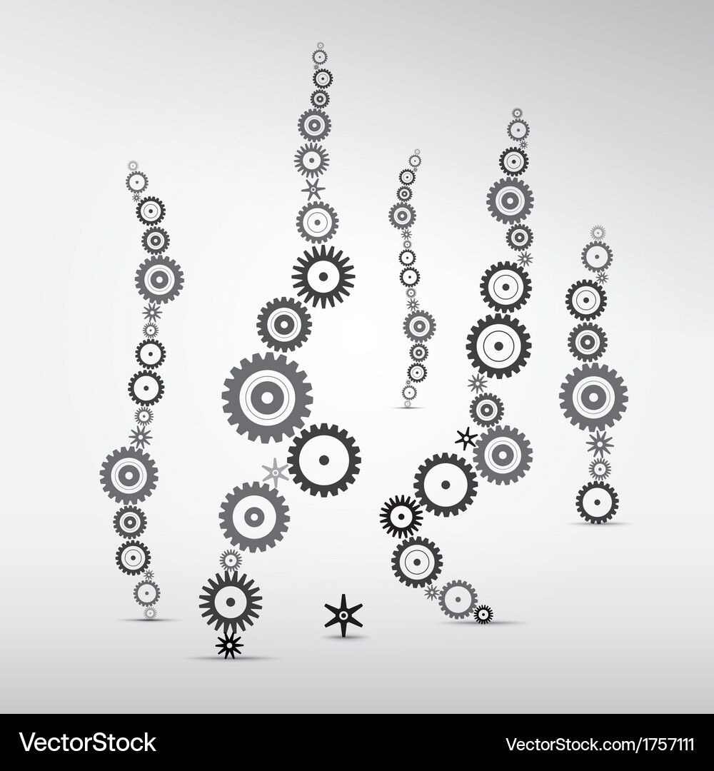 Abstract cogs - gears Royalty Free Vector Image