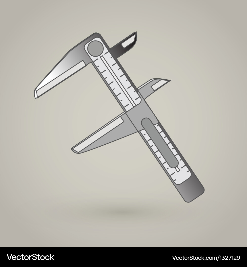 Vernier Caliper Icon Royalty Free Vector Image