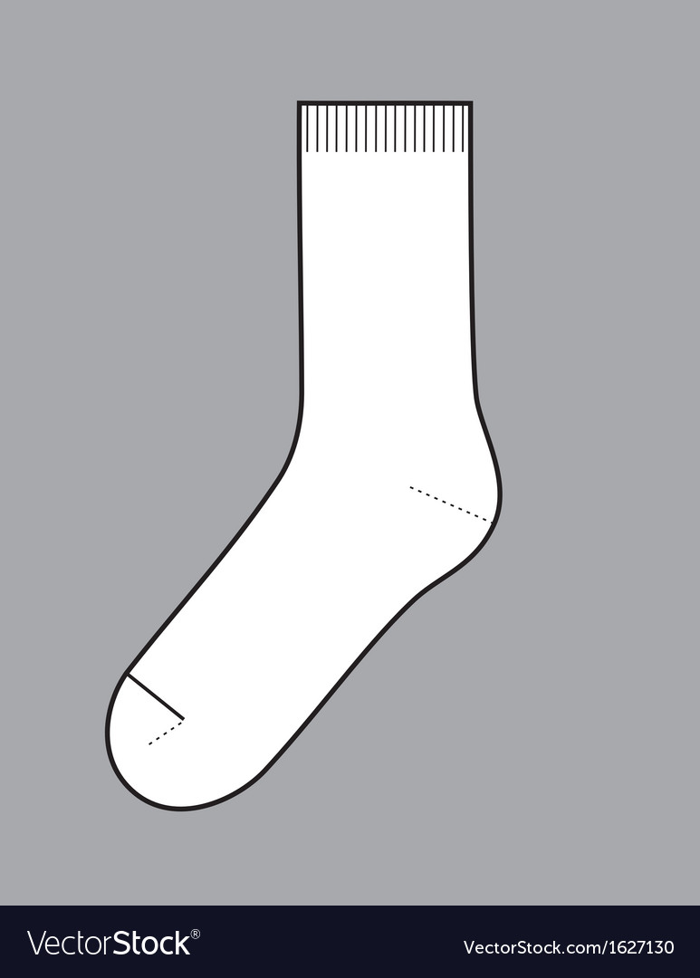 Sock Royalty Free Vector Image Vectorstock
