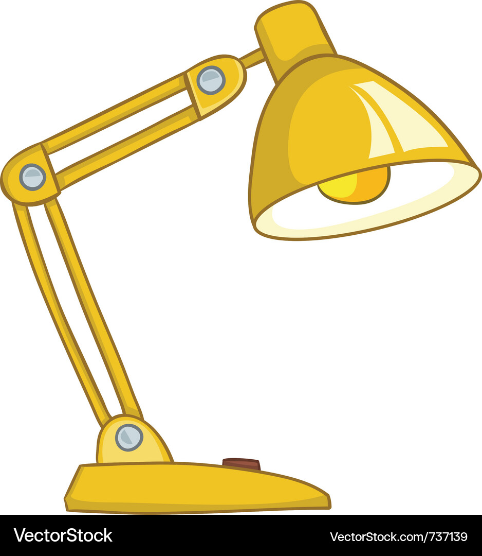 Cartoon home lamp Royalty Free Vector Image - VectorStock