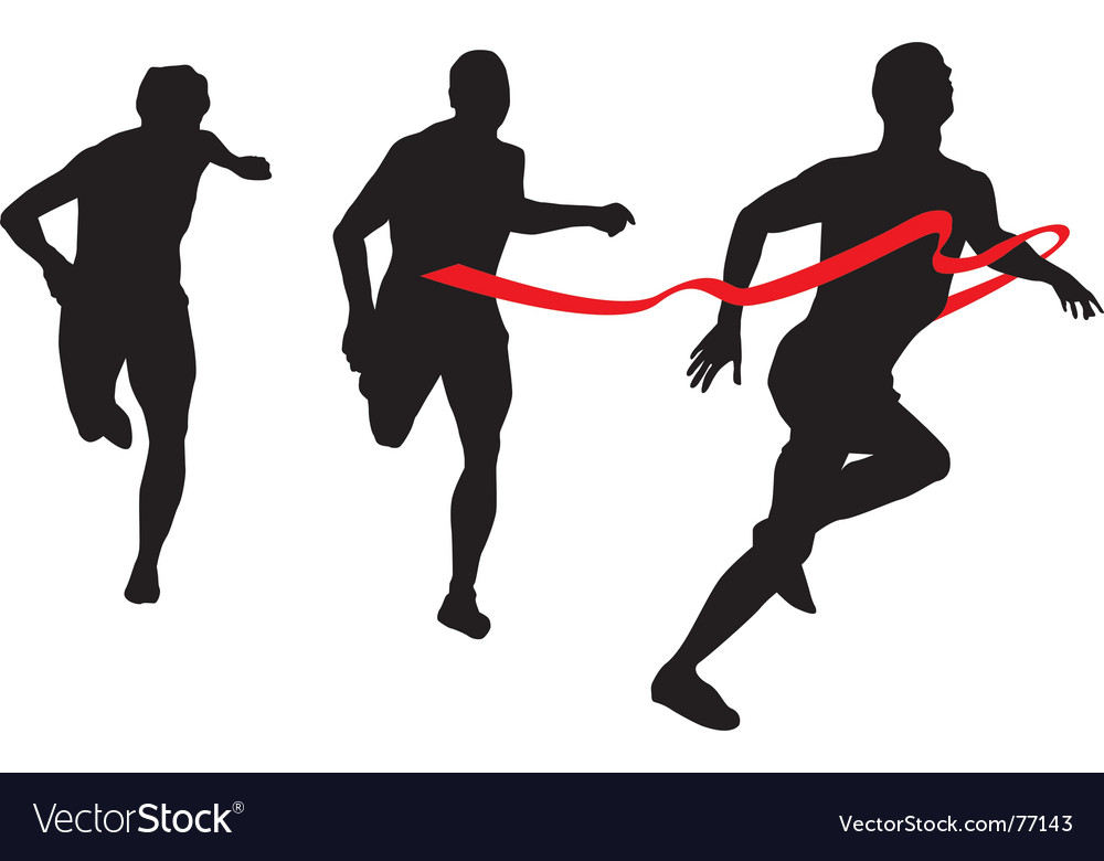 Runners Royalty Free Vector Image - VectorStock