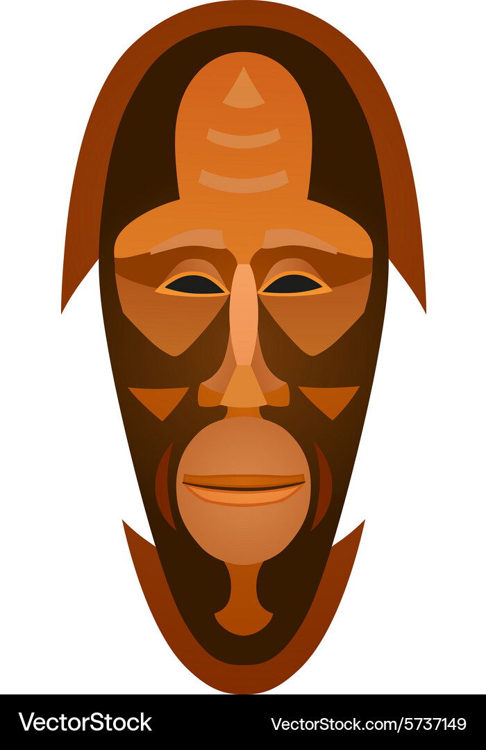 African tribal mask Royalty Free Vector Image - VectorStock