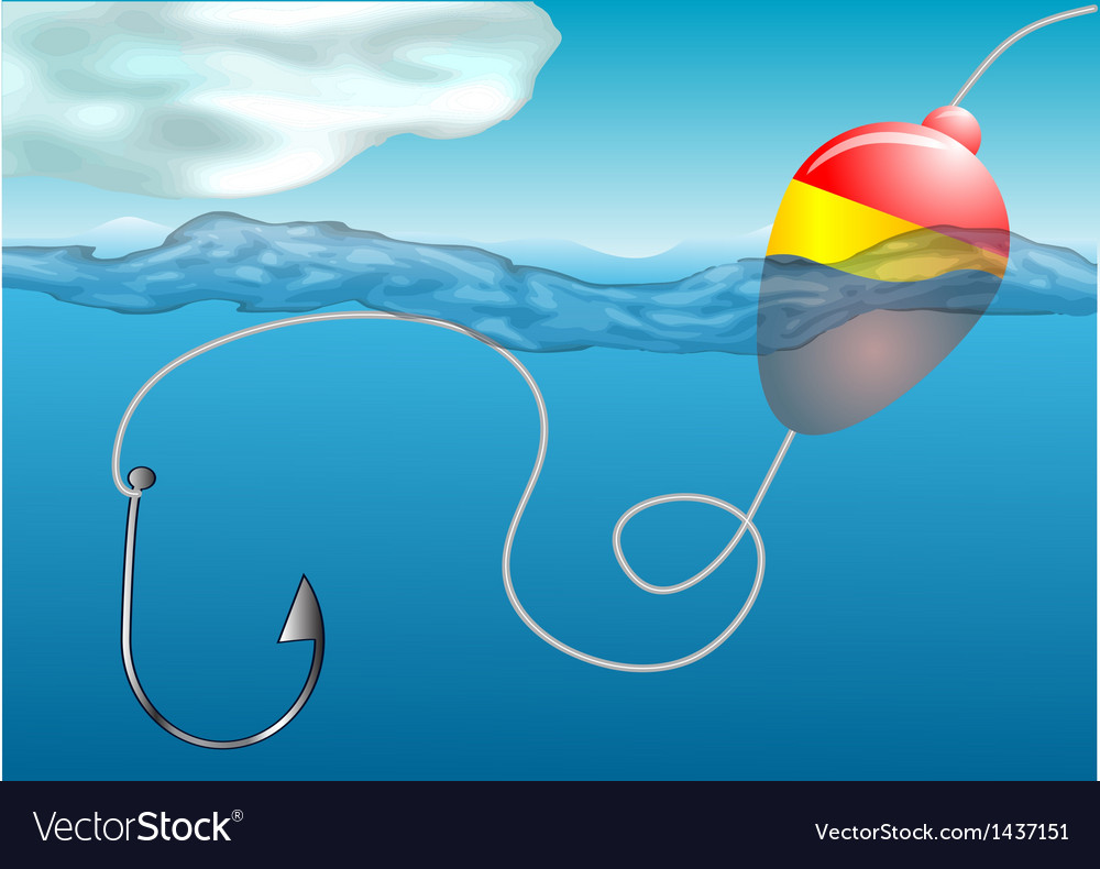 Fishing float Royalty Free Vector Image - VectorStock