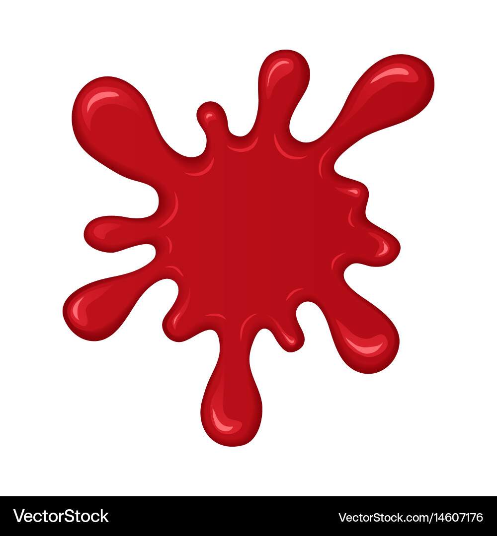 Blood splash or drop Royalty Free Vector Image