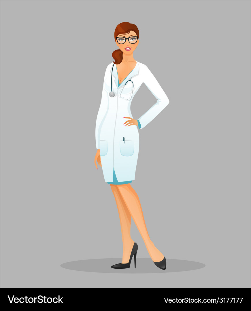 Doctor woman Royalty Free Vector Image - VectorStock