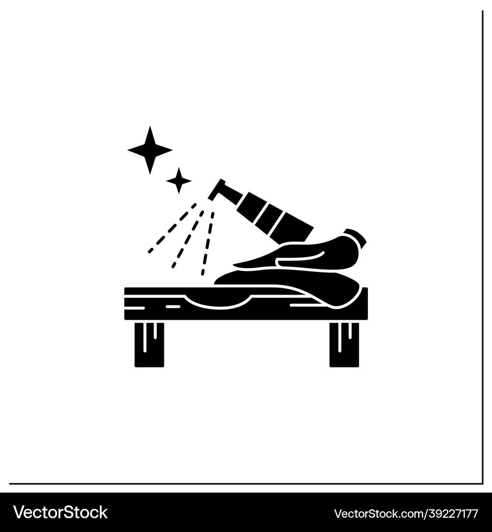 Surface disinfection glyph icon Royalty Free Vector Image