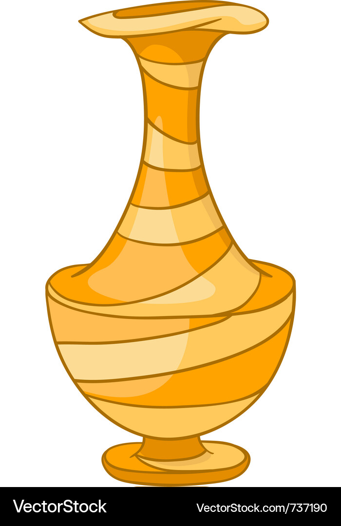 Cartoon home vase Royalty Free Vector Image - VectorStock