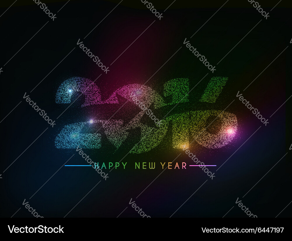 Happy new year 2016 Royalty Free Vector Image - VectorStock