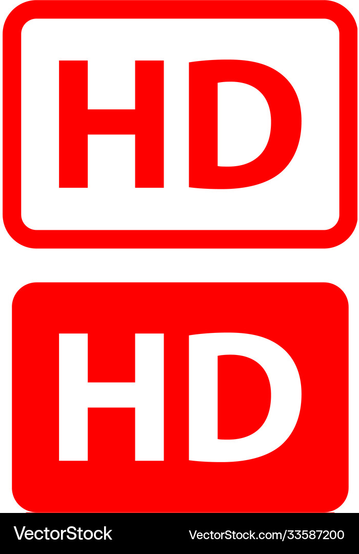 Hd text template design Royalty Free Vector Image