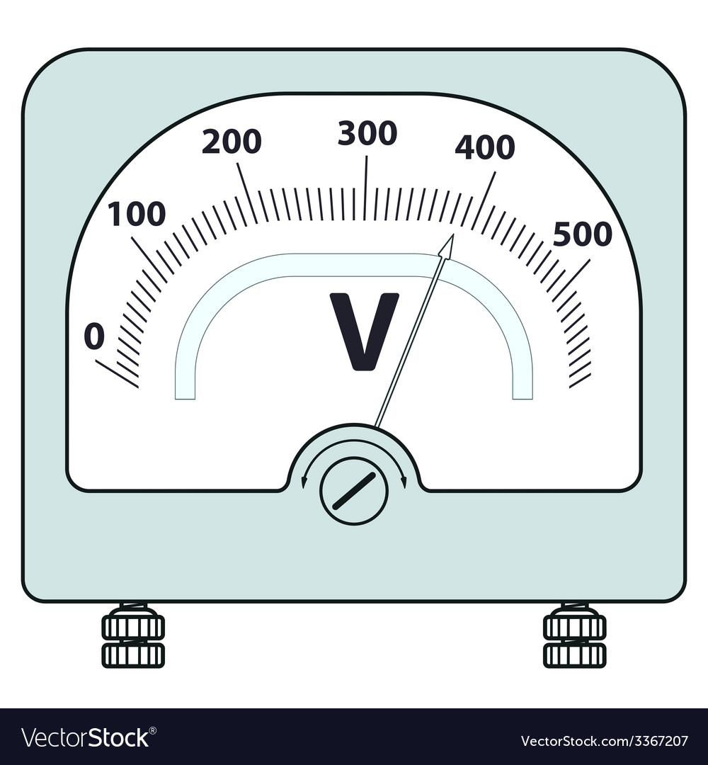 Voltmeter Royalty Free Vector Image - VectorStock
