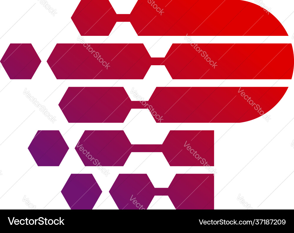 Abstract technology logo template Royalty Free Vector Image