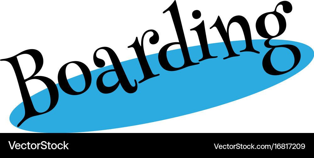Boarding rubber stamp Royalty Free Vector Image