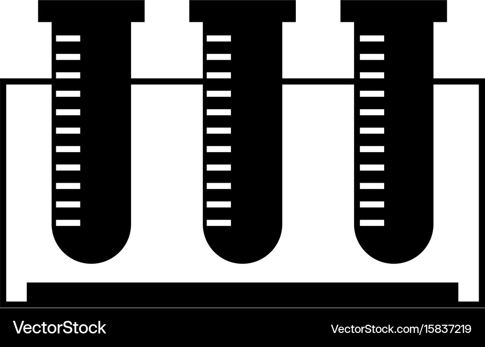 Tube test isolated icon Royalty Free Vector Image