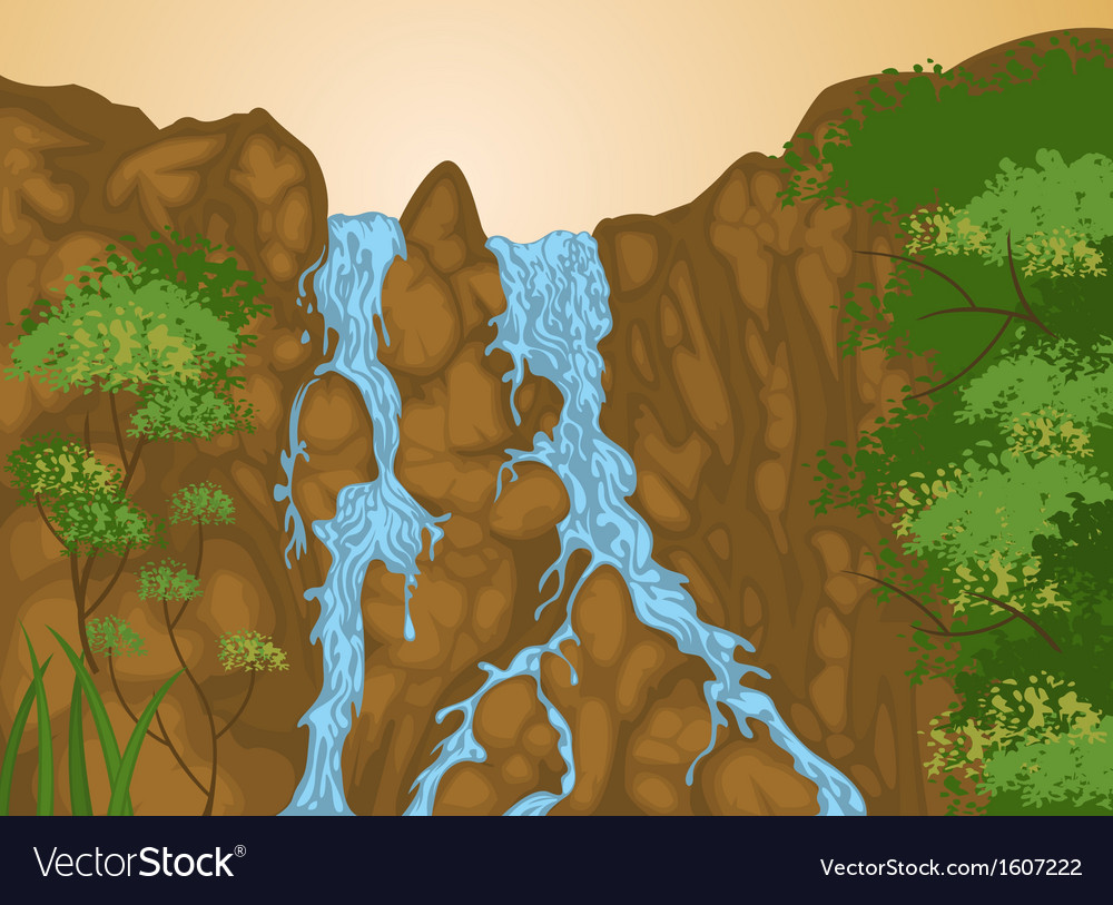 Waterfalls Free Vector Graphics | Everypixel