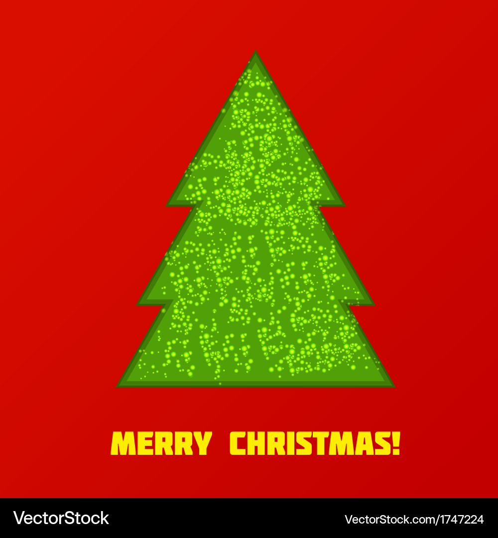 Green christmas tree Royalty Free Vector Image