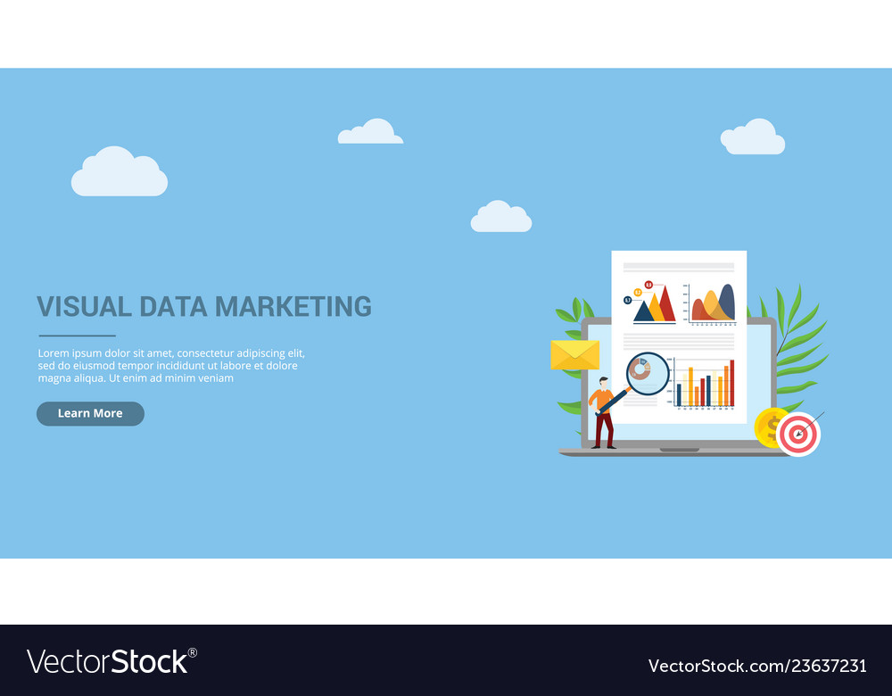 Website design page template landing ui visual Vector Image Website design page template landing ui visual Vector Image