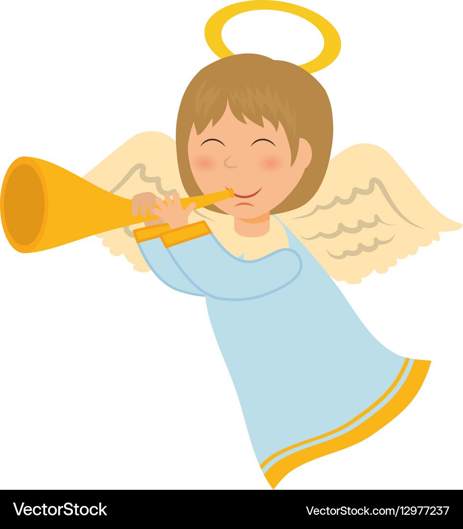 Cute angel cartoon Royalty Free Vector Image - VectorStock